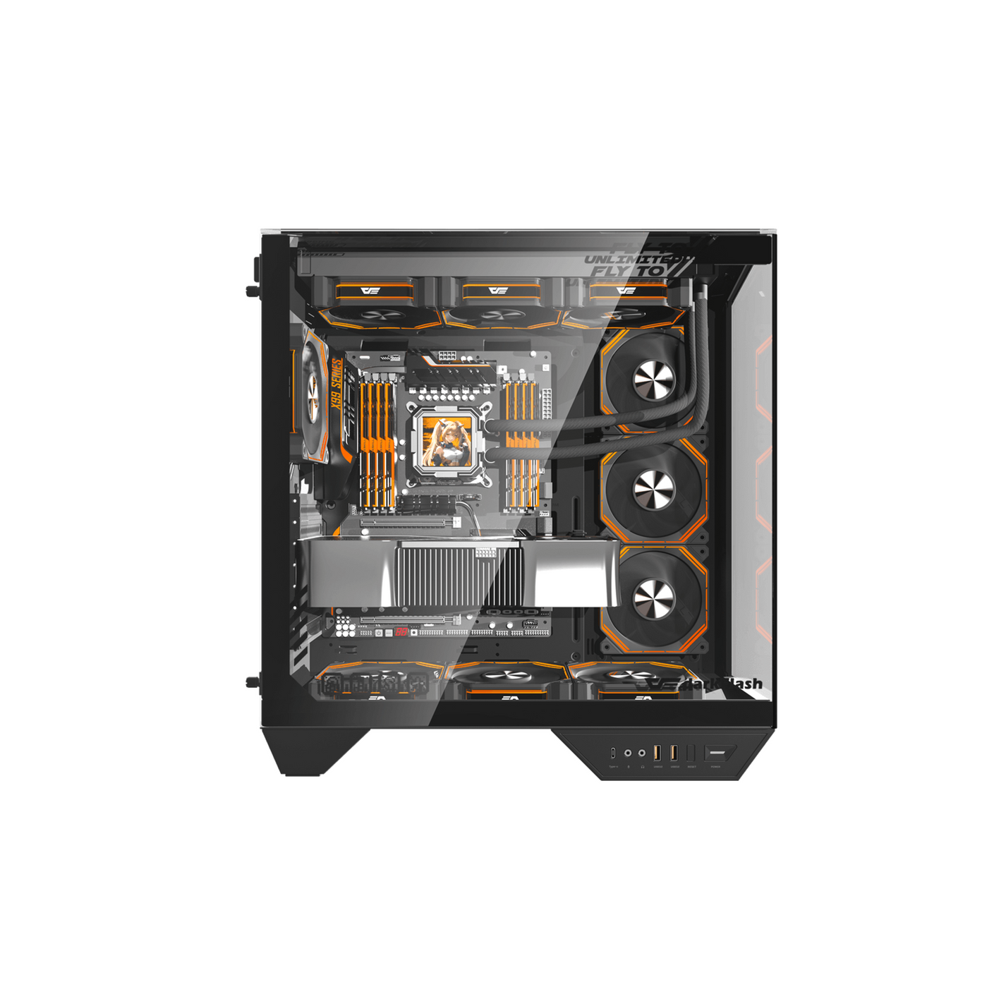 Aigo Darkflash Arcee DY470 ATX PC Chassis