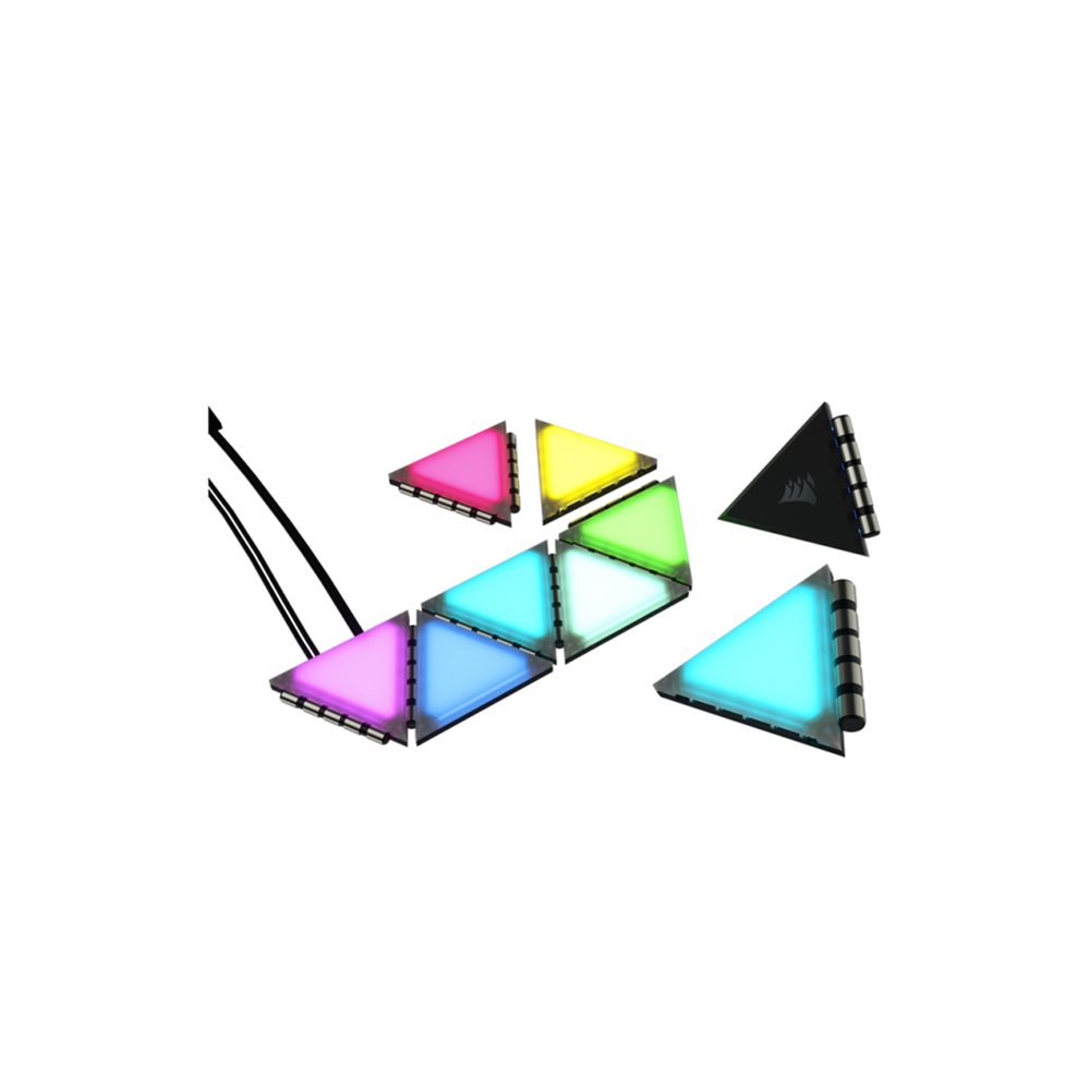 Corsair iCUE LC100 Case Accent Mini Triangle Lighting Panel Starter Ki