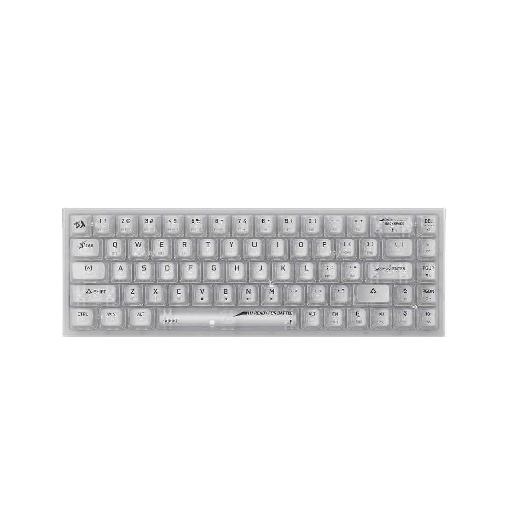 Redragon K631 Castor Pro RGB Hot Swappable Wireless Keyboard - White M