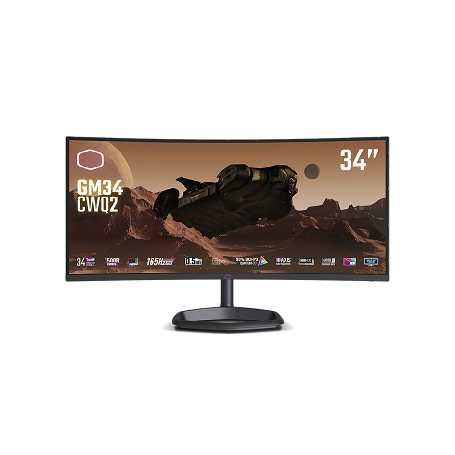 Cooler Master MASTER GM34-CW2 34" UWQHD 165Hz Quantum Dots VA Curved G