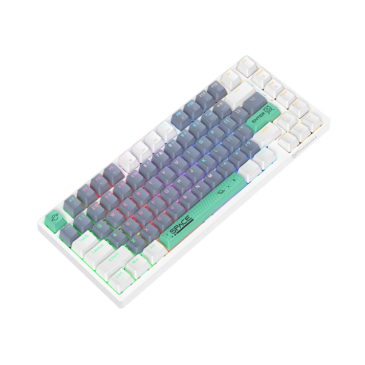 ONIKUMA G52 82 Keys Mechanical Blue Switch Wired Gaming Keyboard - Gre