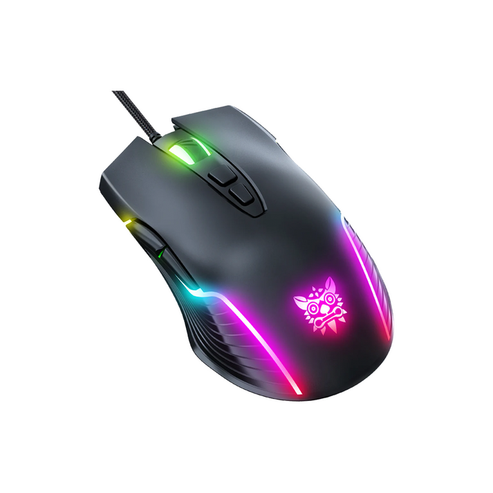ONIKUMA CW905 6400 DPI Wired Gaming Mouse [Black/Pink]